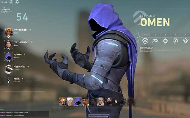 Valorant Omen Character Abilities Ultimates And More Player Assist 