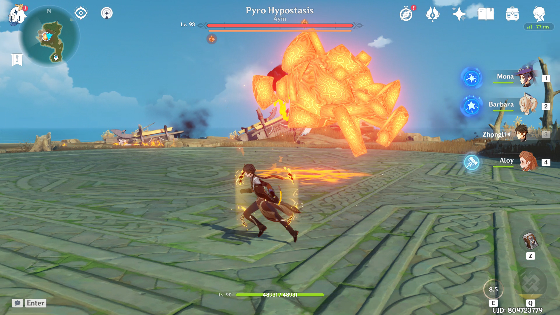 How to Defeat the Pyro Hypostasis in Genshin Impact - Player Assist ...