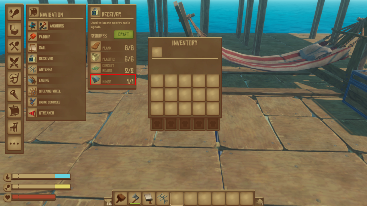 How to Use a Receiver in Raft - Player Assist | Game Guides & Walkthroughs