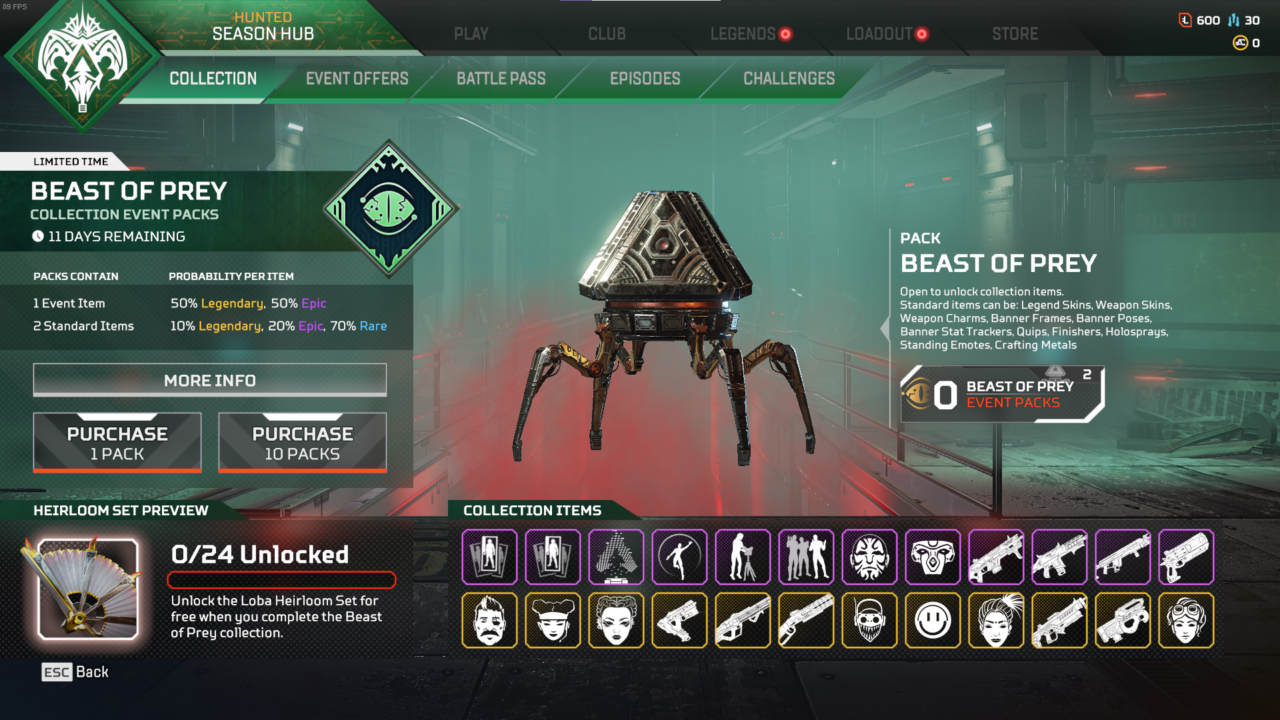 Apex Legends: Beast of Prey Collection Event Cosmetics List - Player ...