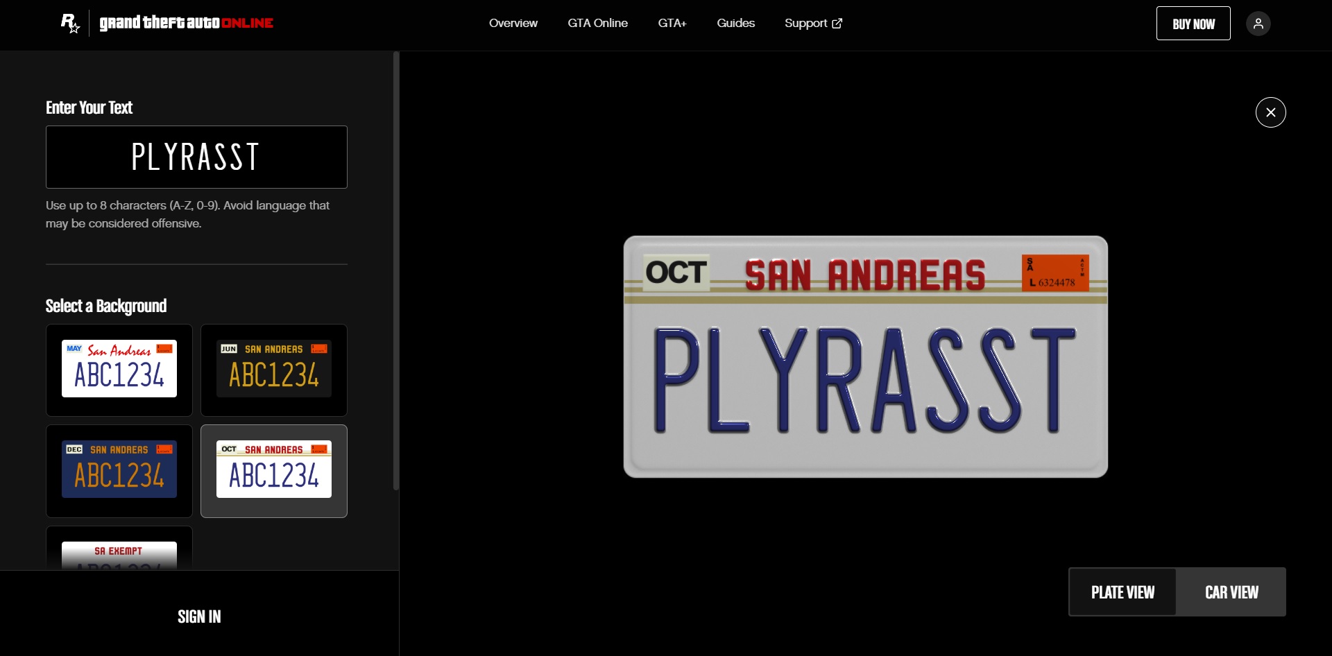 How To Make Custom License Plates In GTA 5 Online Player Assist